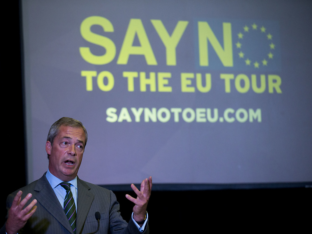 Britische Ukip beginnt Kampagne für ein "No" zur EU | 1815.ch
