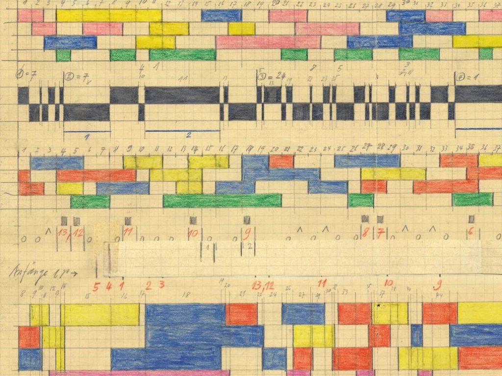 Grossflächige und farbige Partituren als Kunstwerke | 1815.ch